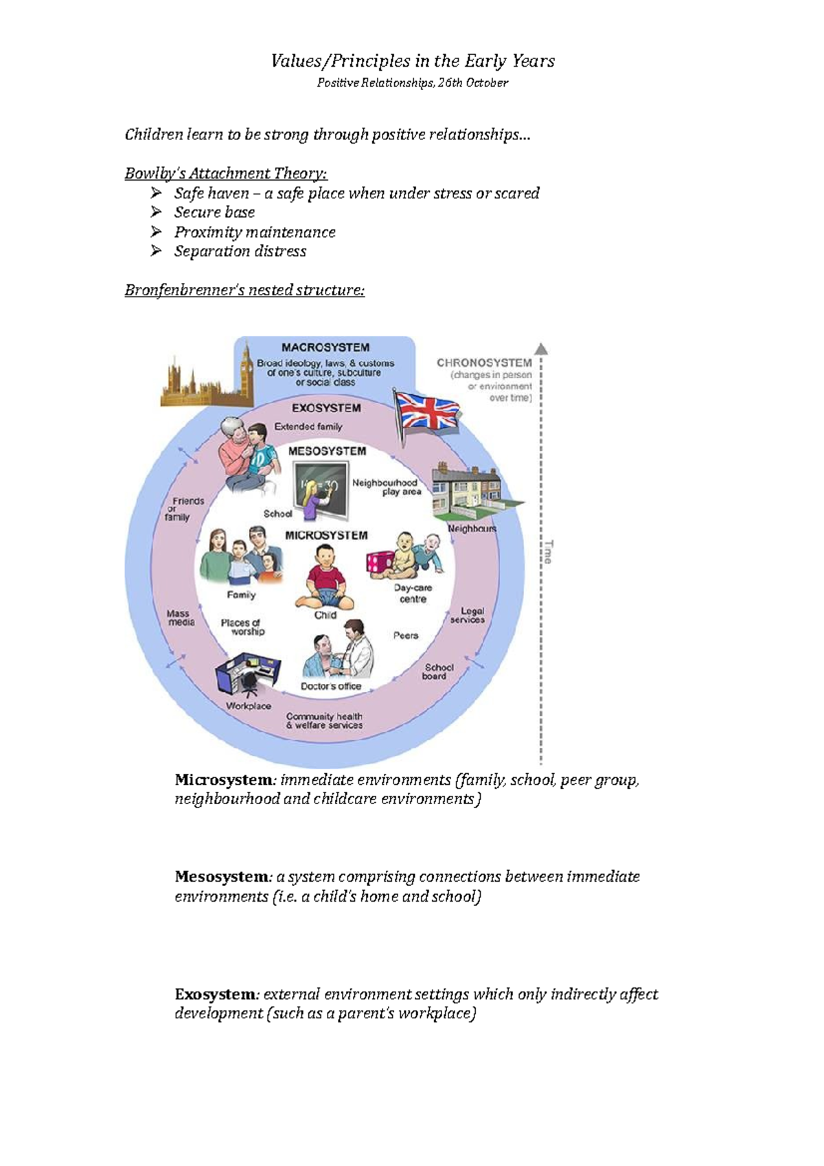4a Positive Relationships - Values/Principles in the Early Years ...