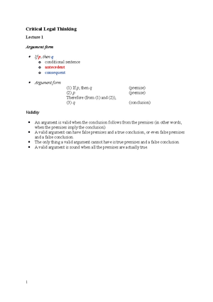 Critical Legal Thinking Take-Home Exam April 2023 - Critical Legal ...