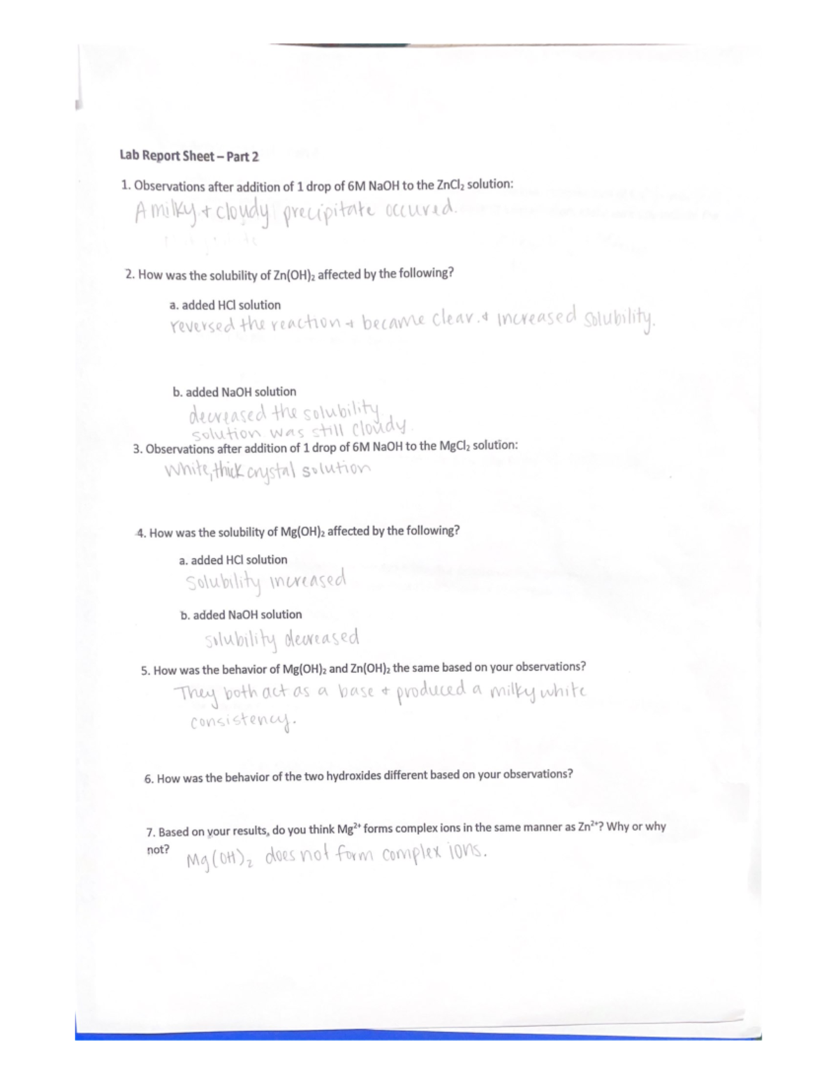 Lab Report Sheet - Part 2 - CHEM U542 - Studocu