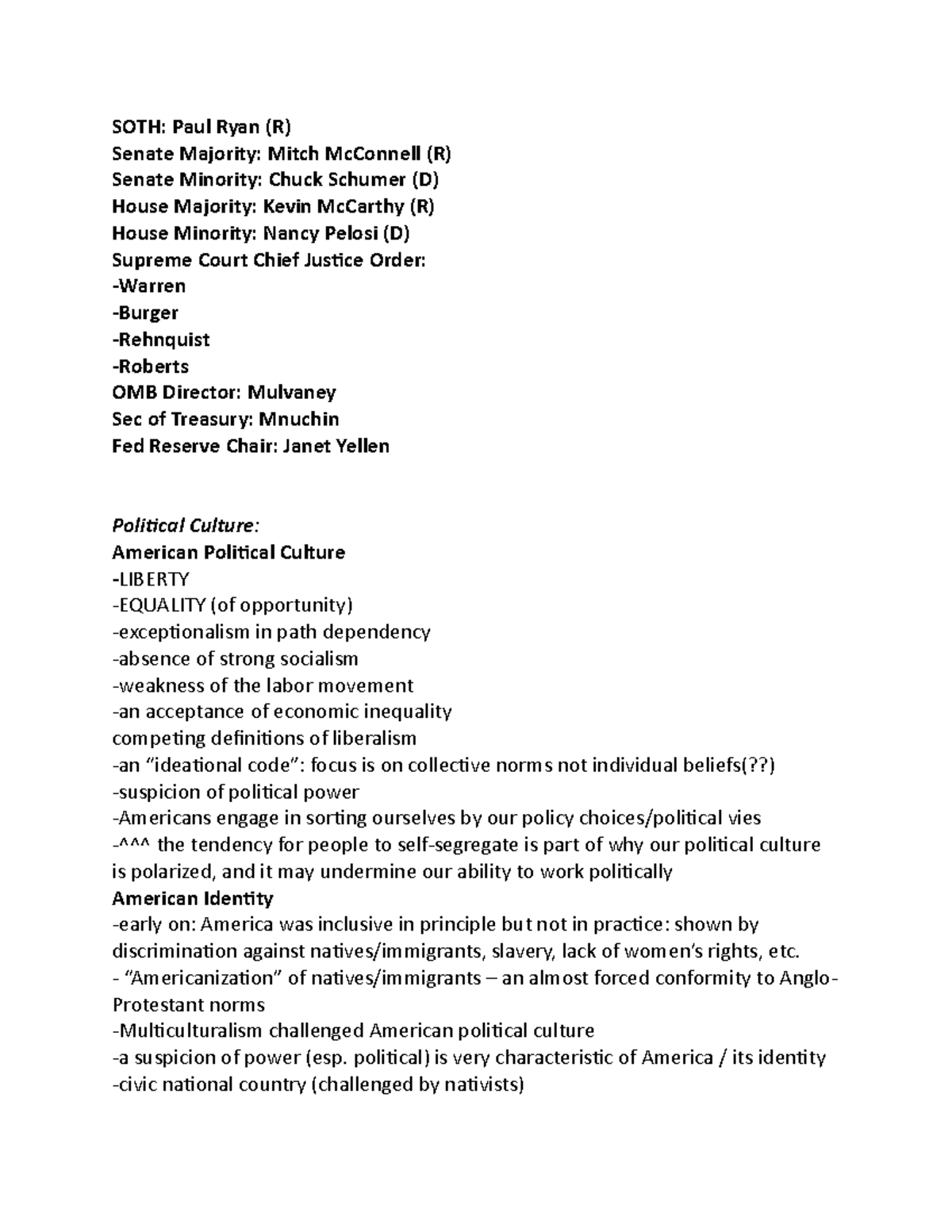 National and International Policy Notes - SOTH: Paul Ryan (R) Senate ...