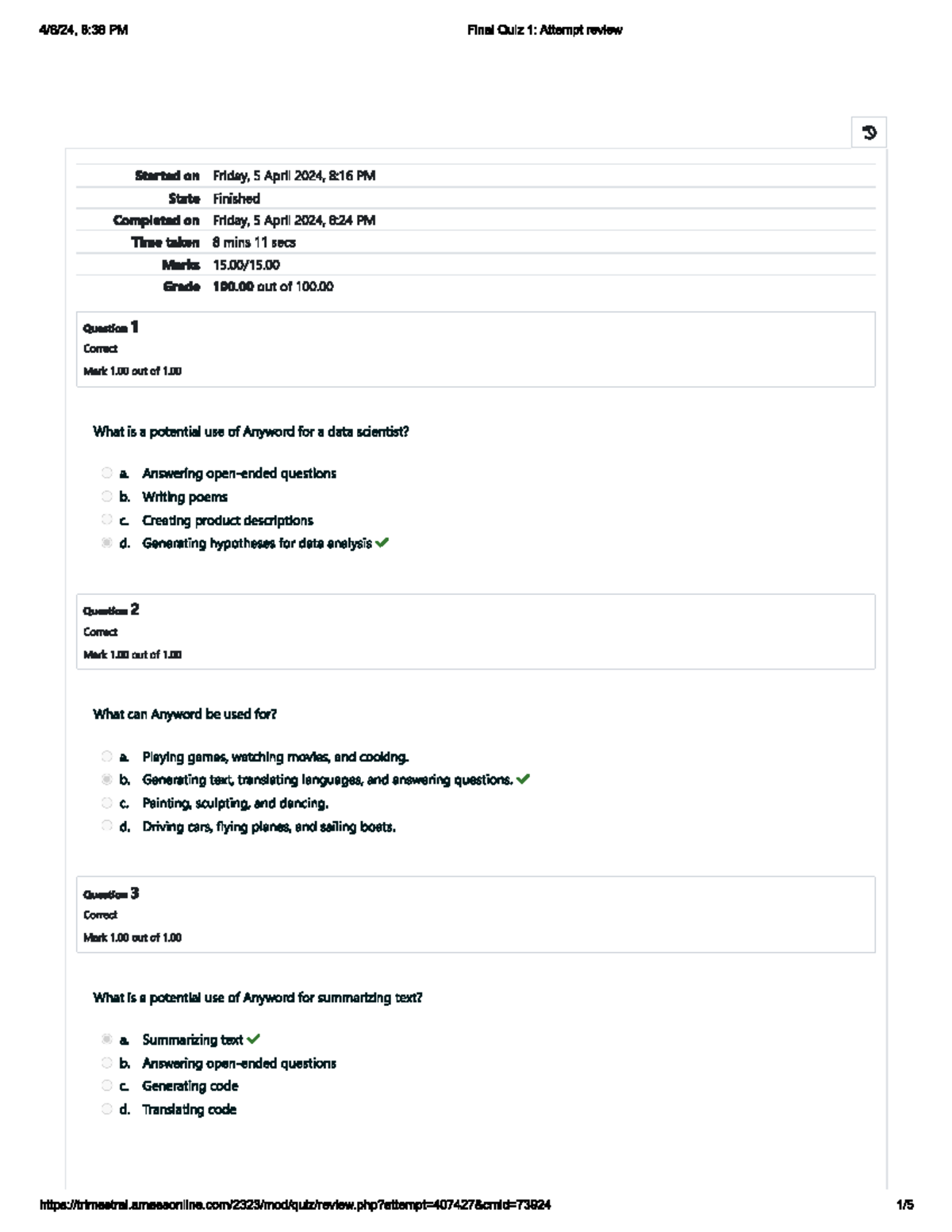 Final quiz 1 - wwwwwwwwwwwwwwwwwwwwwwwwwwwwwwwwwwwwwwwww - 8:38 PM Final Quiz 1: Attempt review ...