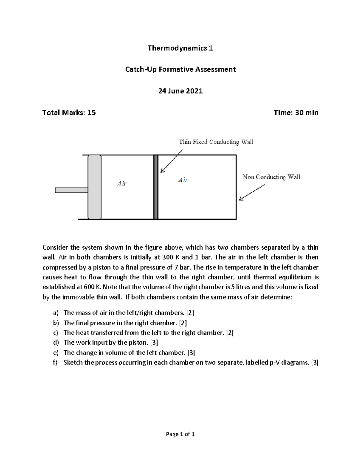Worksheet 1 - Practise SI material - Page 1 of 1 Thermodynamics 1 Catch ...