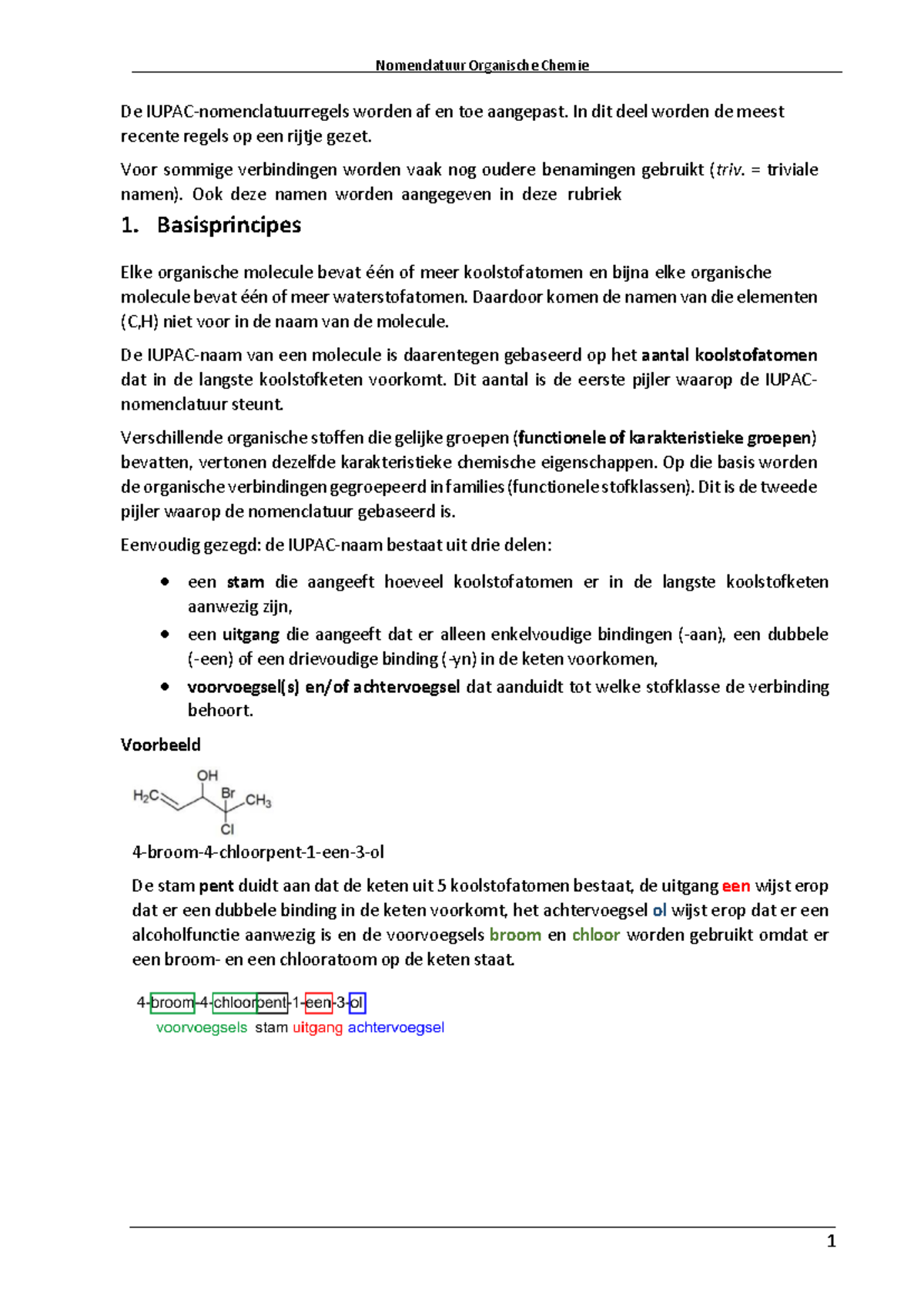 Organische nomenclatuur 2022 met thiolen - De IUPAC-nomenclatuurregels ...