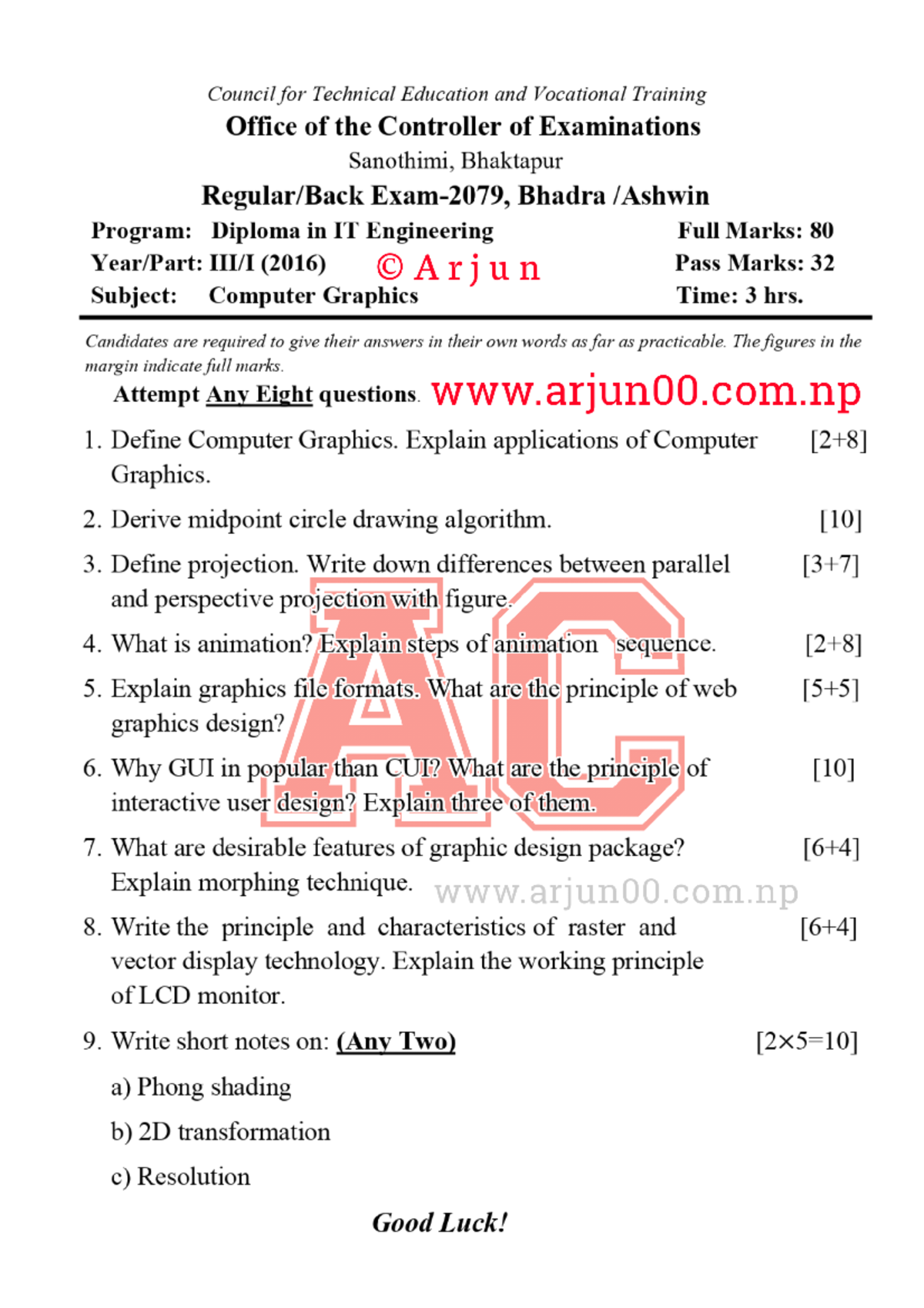 Computer Graphics 2079 IT - Mini project - Studocu