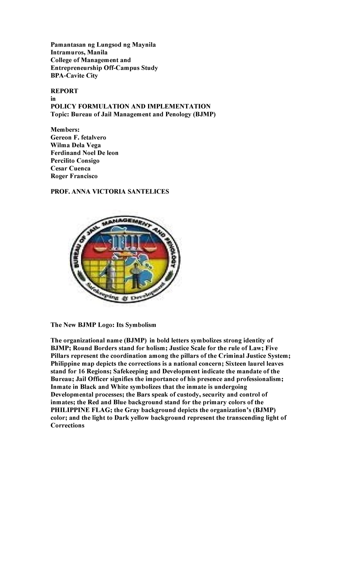 Bjmp-reviewer - Help you in applying BJMP - Pamantasan ng Lungsod ng ...