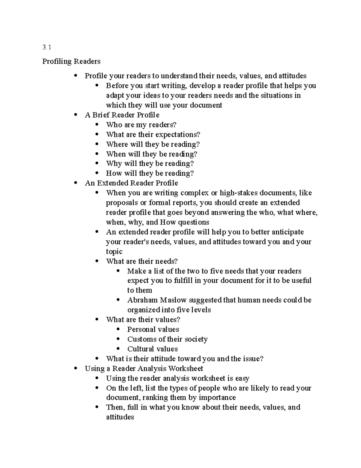 Profiling - How to tell who you are writing for. This will tell you how ...
