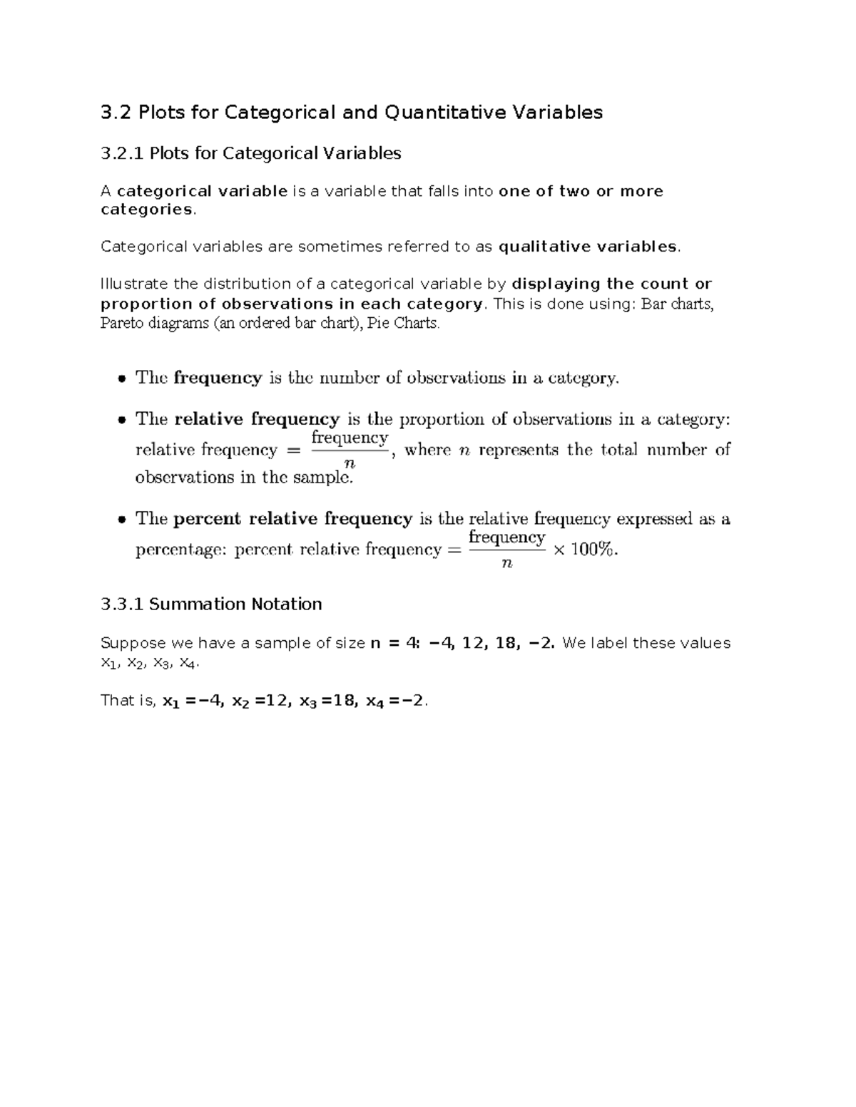 STAT2040 CHAP3 - very hard - 3 Plots for Categorical and Quantitative Variables 3.2 Plots for ...