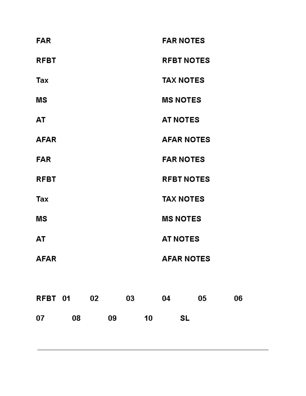 Codes - Good - Financial management - FAR FAR NOTES RFBT RFBT NOTES Tax ...