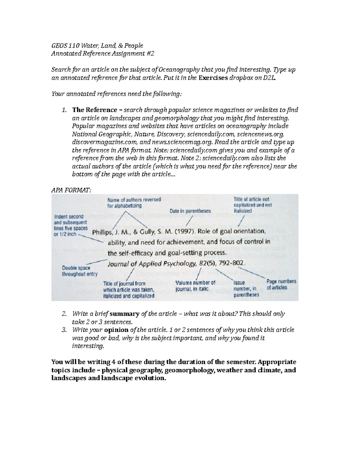 GEOS110 annotatedreference 2 - GEOS 110 Water, Land, & People Annotated ...