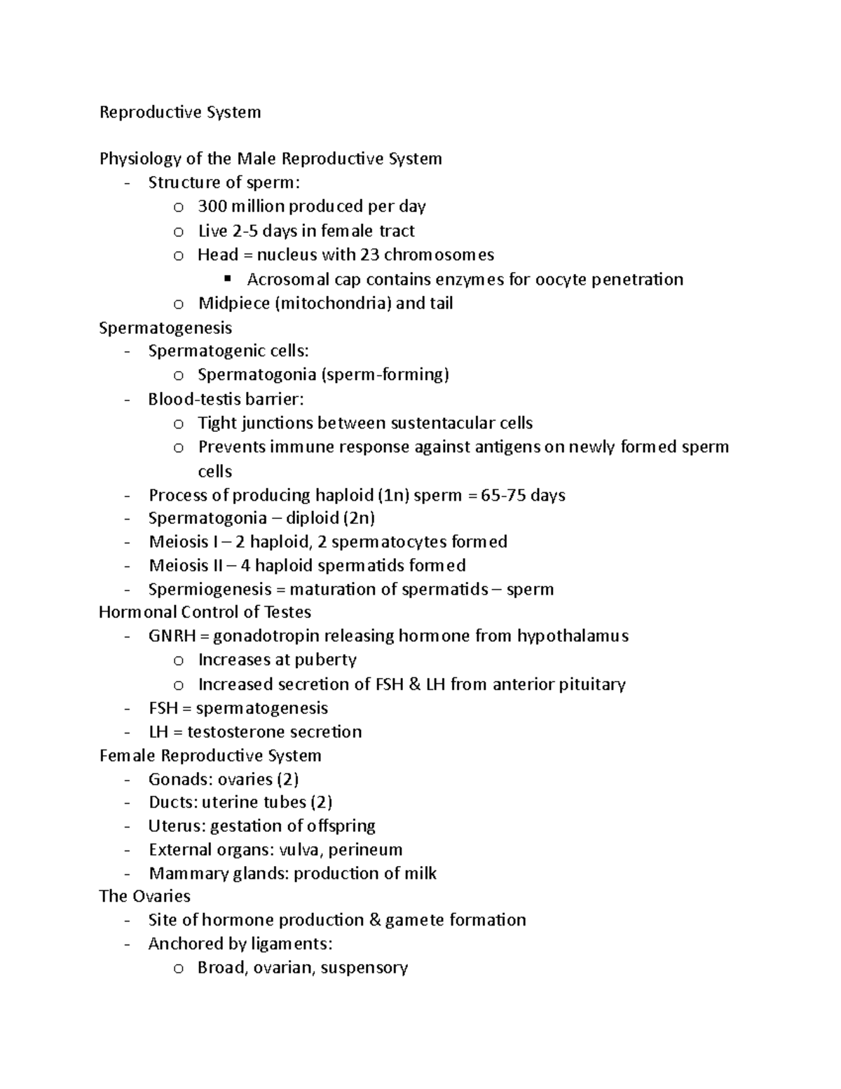 Reproductive System 13 - Reproductive System Physiology of the Male ...