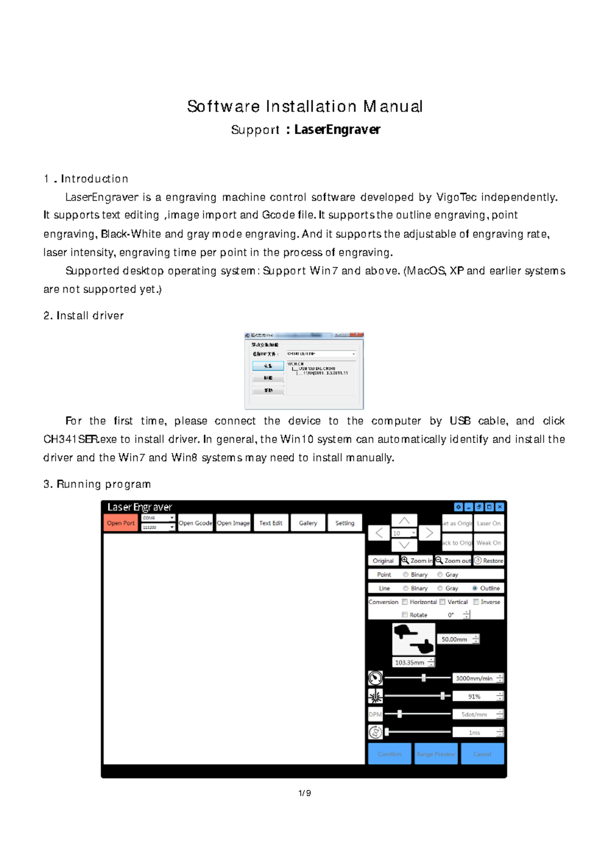 Laer Engraver Software Installation Manual - Software Installation ...