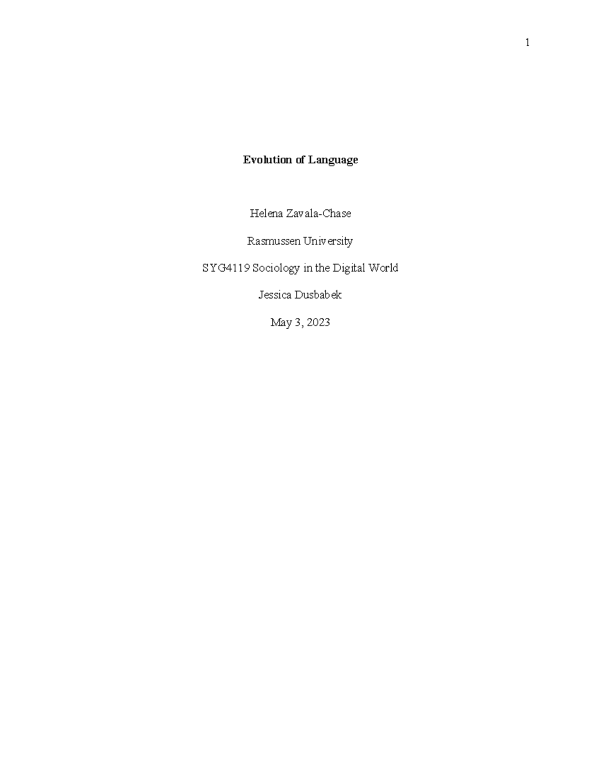 HZCEvolution of Language - May. 5 @ 3 44 pm - Evolution of Language ...