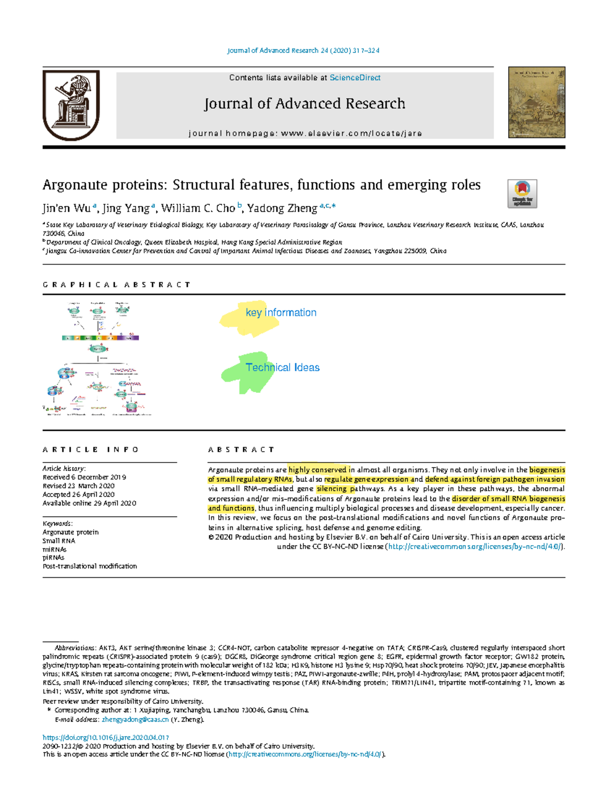 Argonaute proteins - structure, function and uses - Argonaute proteins ...