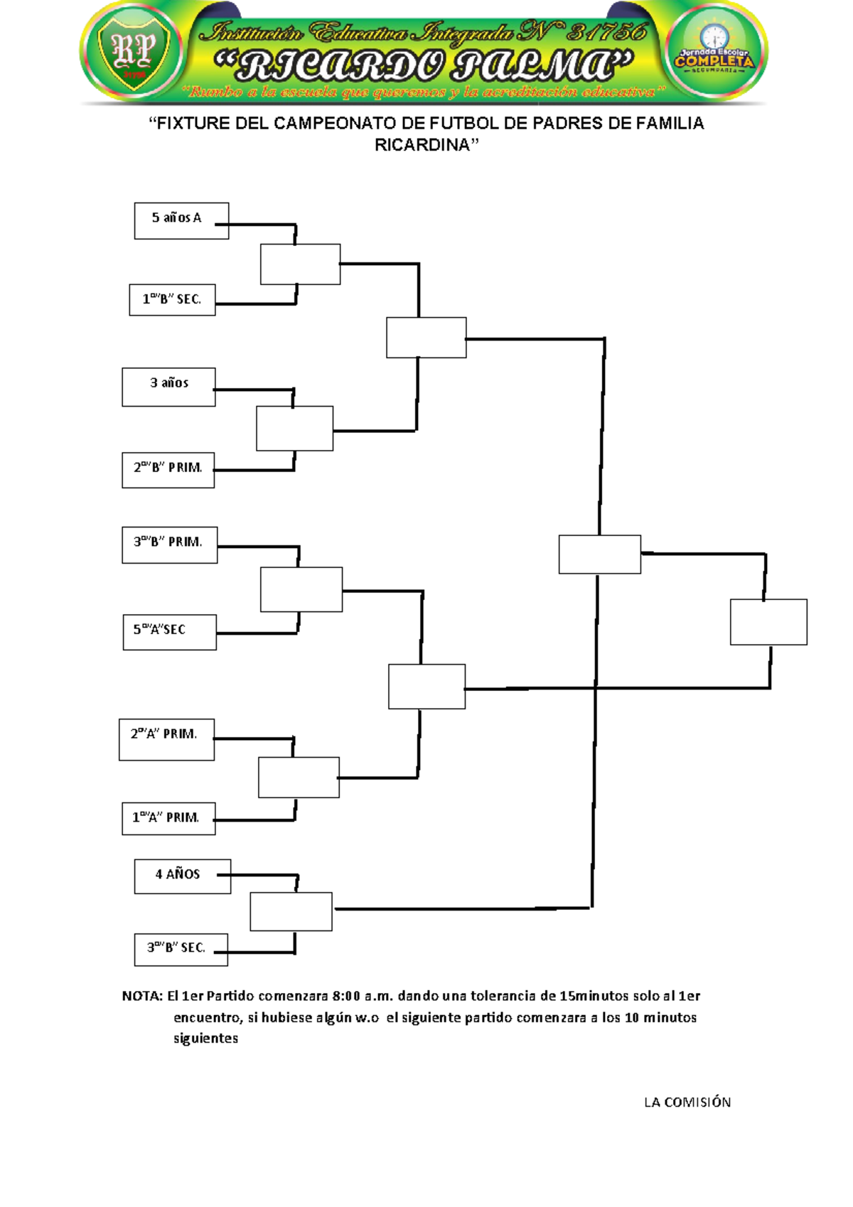 Fixture Campeonato DE Futbol - “FIXTURE DEL CAMPEONATO DE FUTBOL DE ...