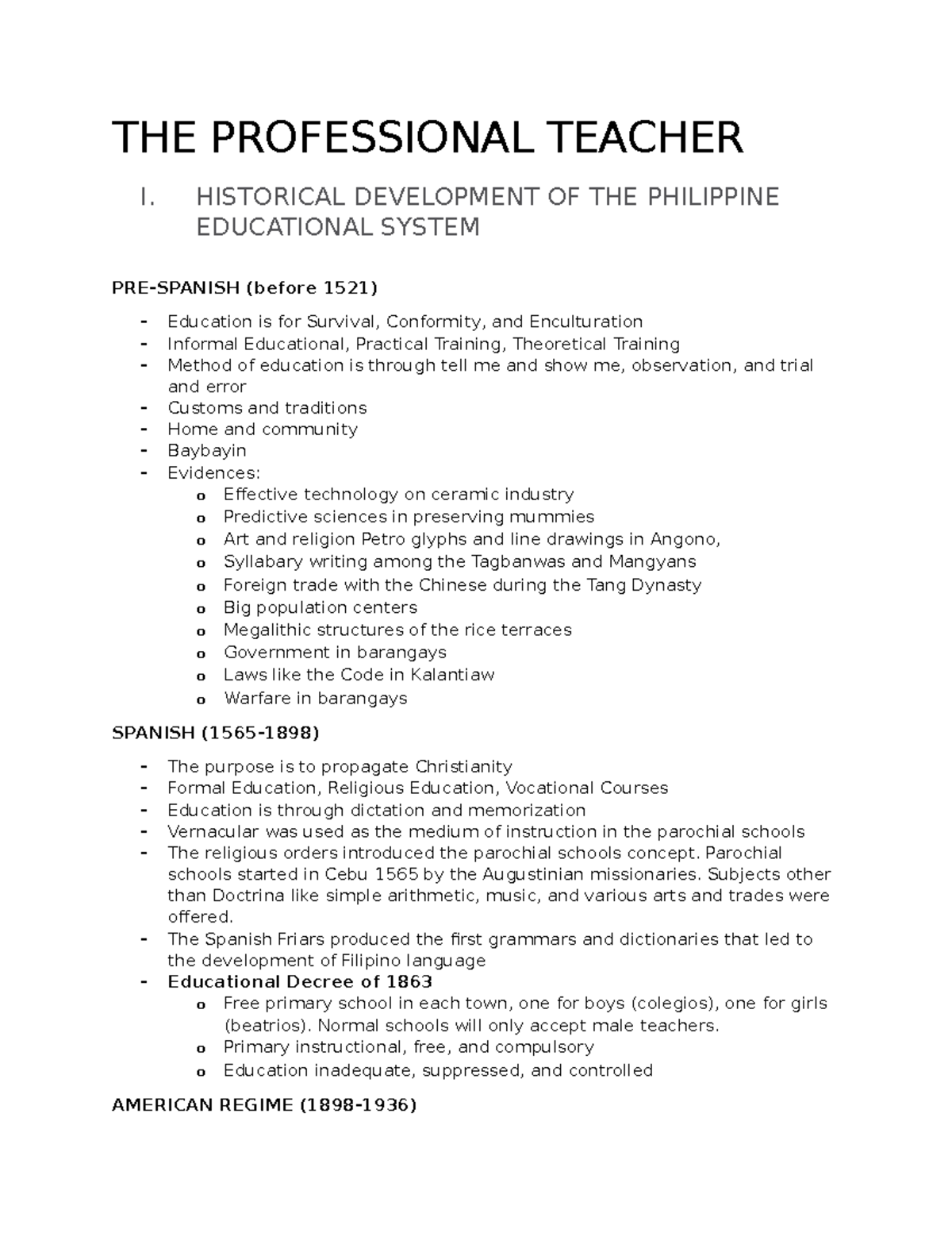 PED 2 - The Teaching Profession - THE PROFESSIONAL TEACHER I ...