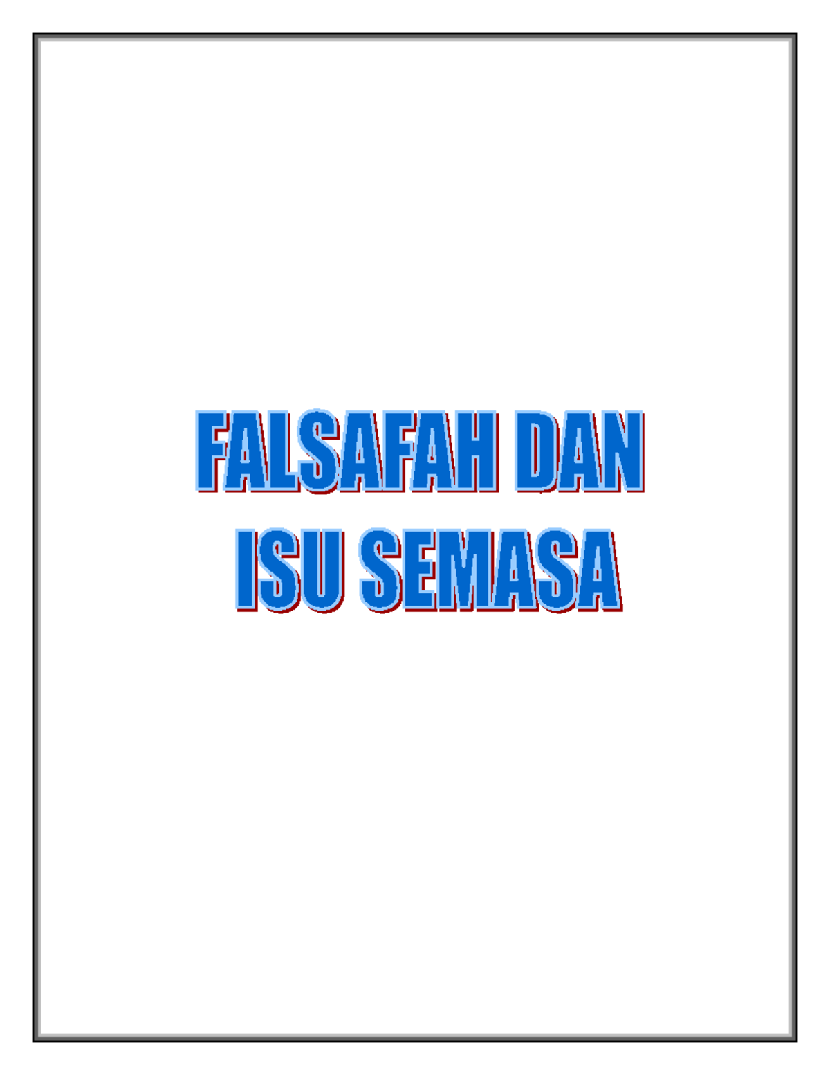 Nota Falasafah DAN ISU Semasa Bab 1-8 Lengkap - Bab 1 Pengenalan Ilmu ...