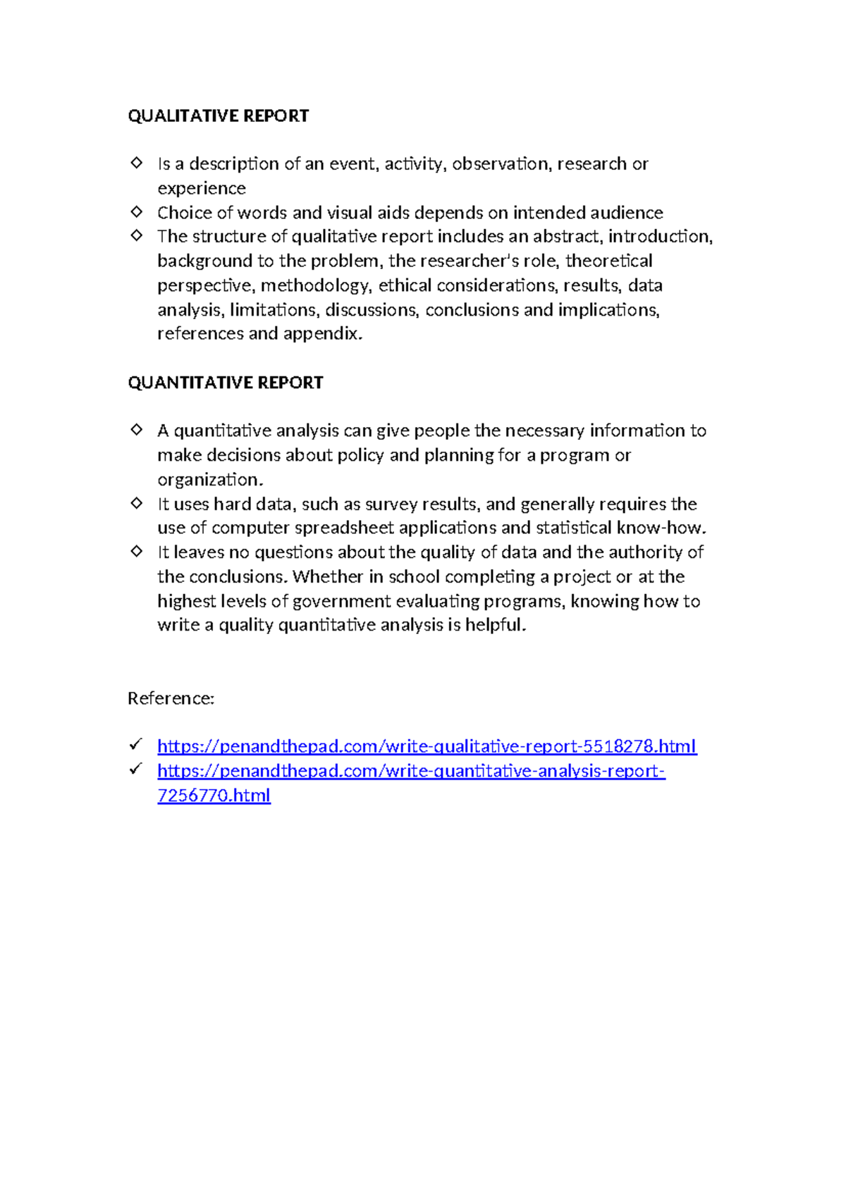 Englishassignment - english assignment - QUALITATIVE REPORT Is a ...