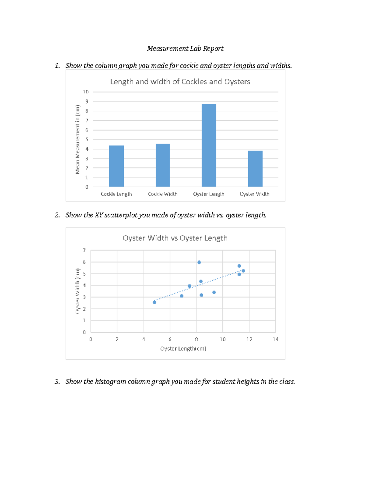 Measurement Template - Lab 3 - Measurement Lab Report 1. Show the ...