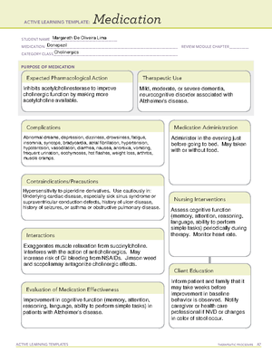 Isoniazid ATI active learning template - ACTIVE LEARNING TEMPLATES ...