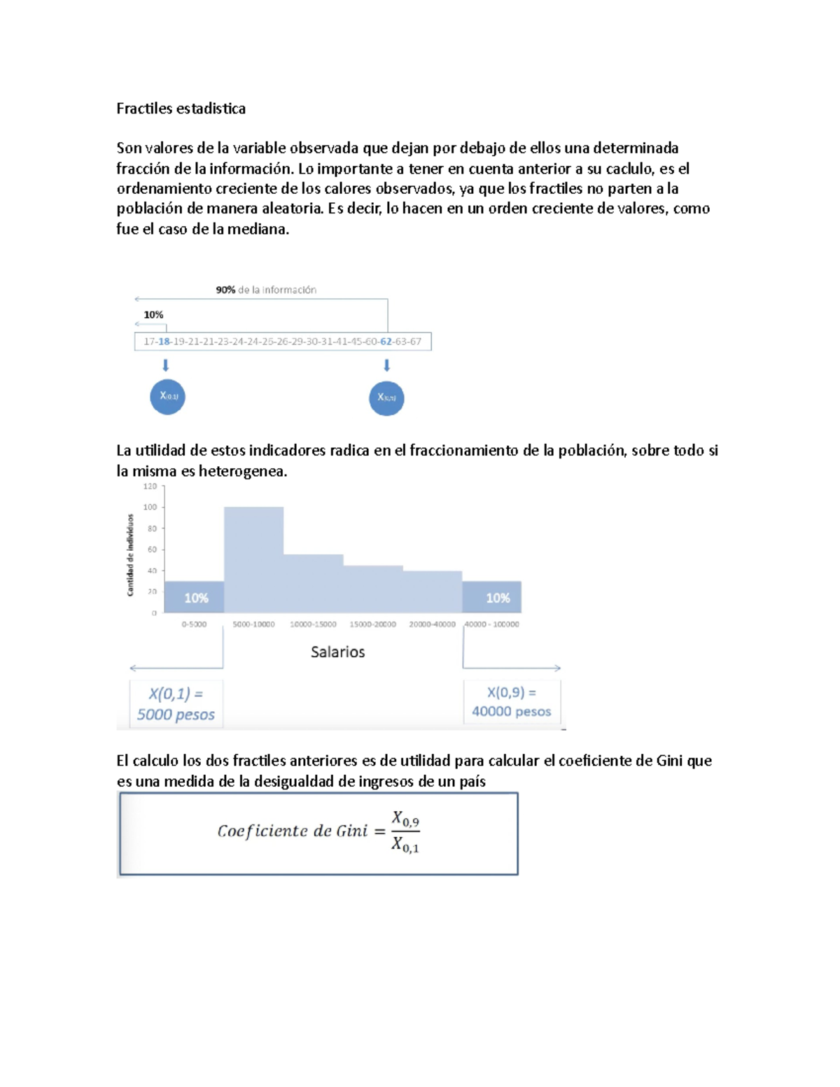 Fractiles estadistica - Lo importante a tener en cuenta anterior a su ...