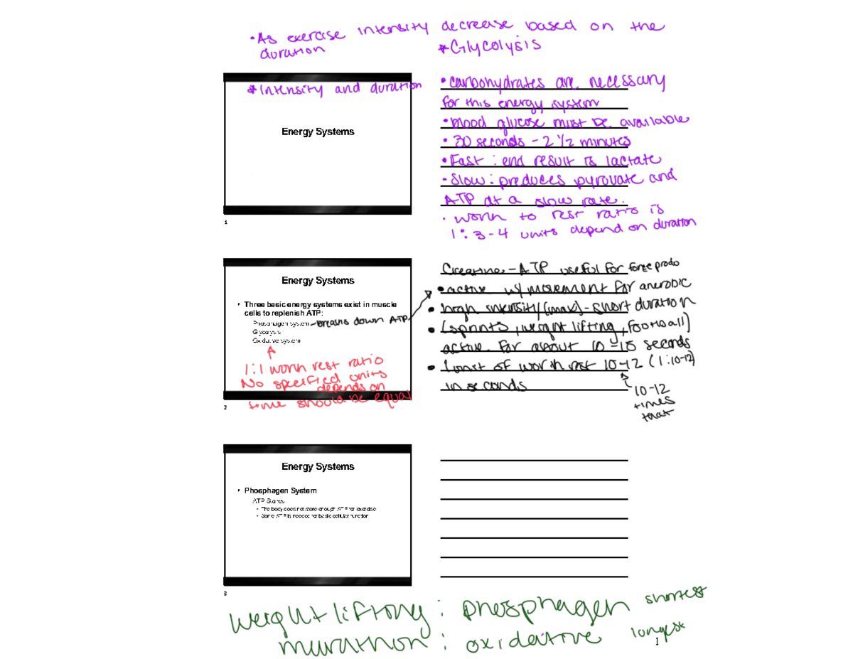 Energy+Systems 2023 - notes with slides - Energy Systems 1 Energy ...