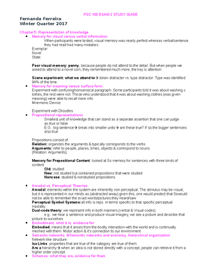 PSC 100 DAY 22 - Levels of Processing - Cognitive Psych 100 Classical ...