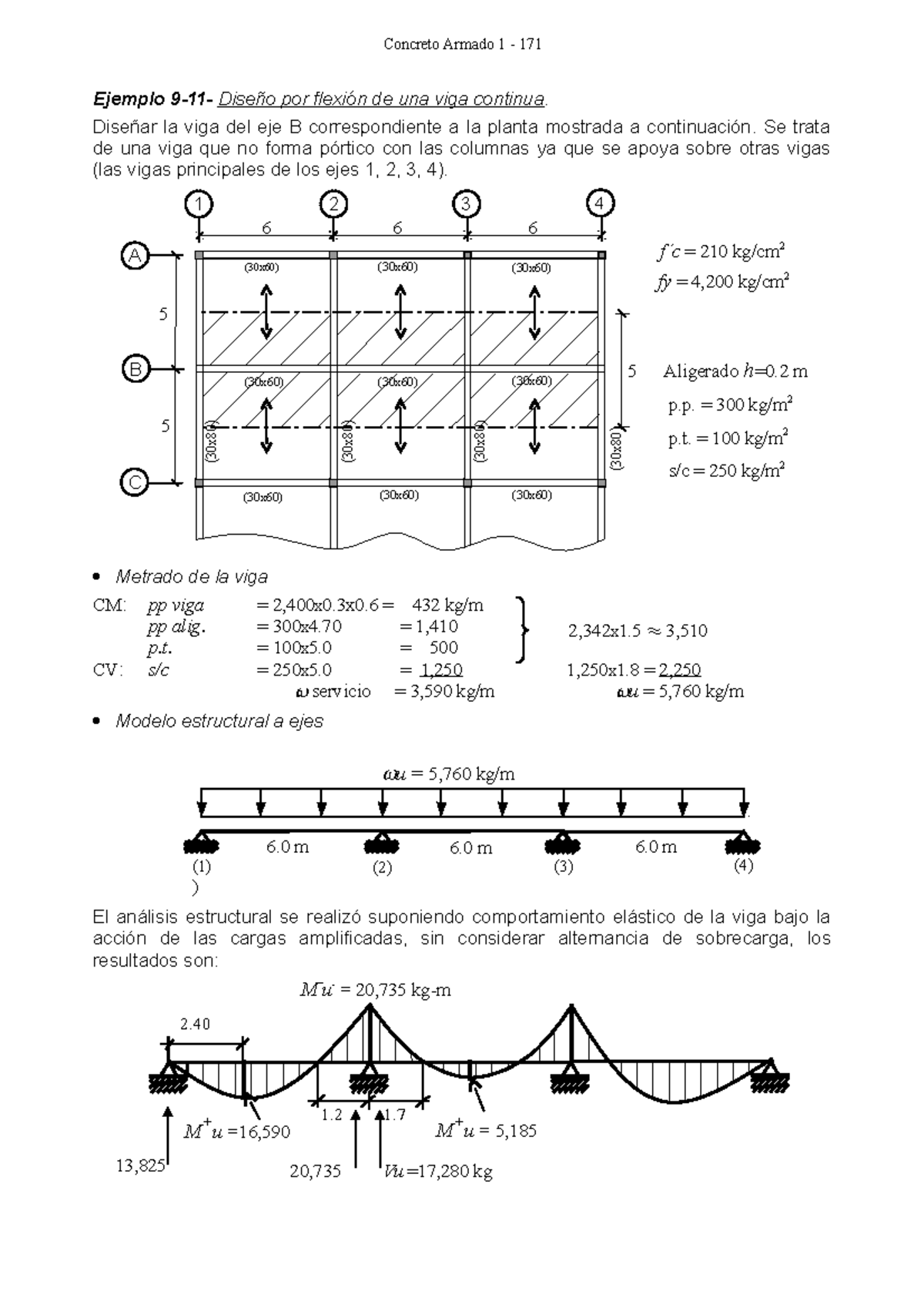 Cap09 Ejem Flexion 2 - concreto armado - Ejemplo 9-11- Diseño por ...