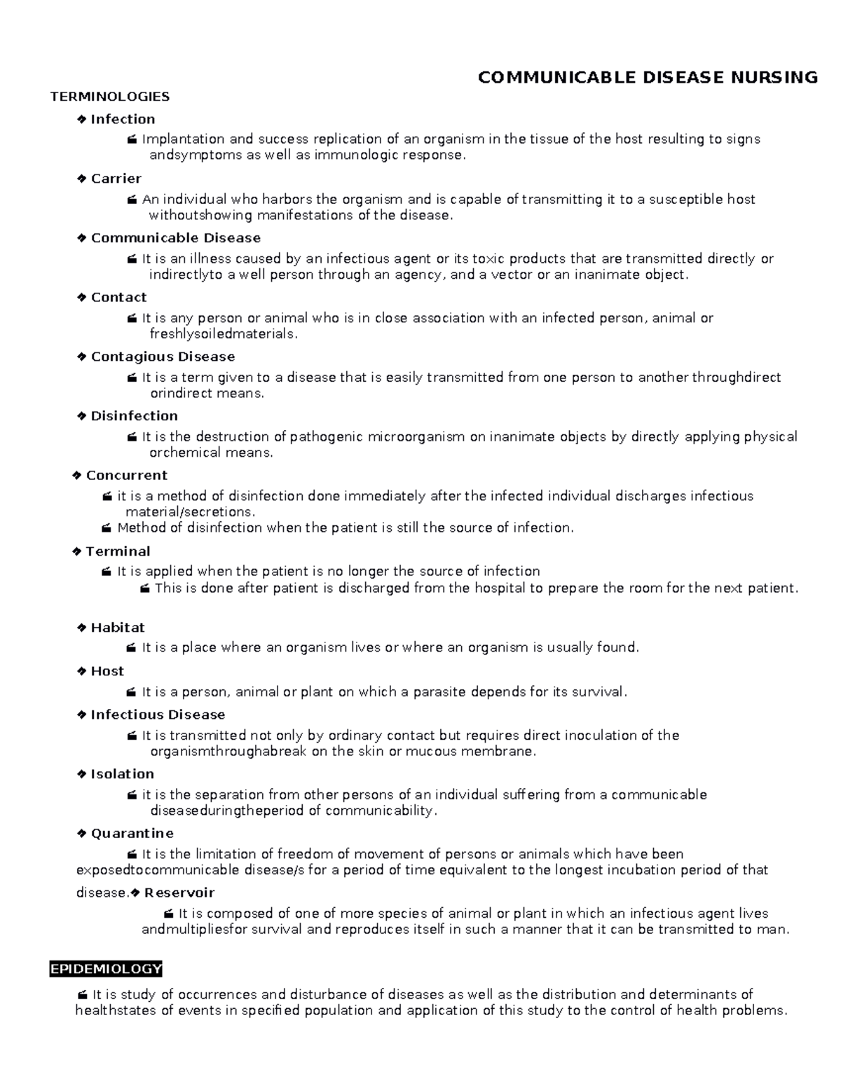 4 Communicable Disease Nursing - COMMUNICABLE DISEASE NURSING ...