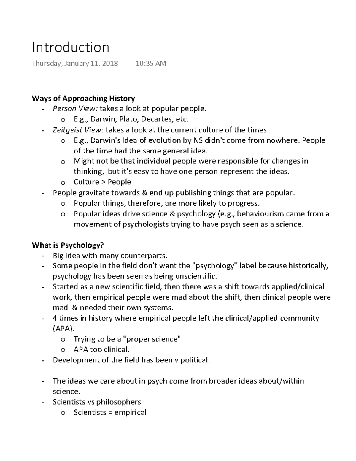 PNB 3HP3 - Introduction - Introduction Thursday, January 11, 2018 10:35 ...