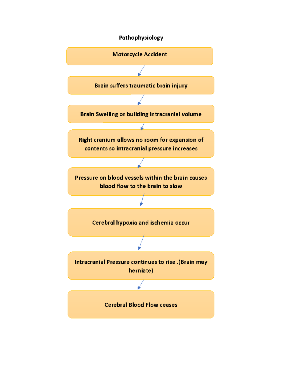Pathophysiology - patho TBI - Pathophysiology Motorcycle Accident Brain ...