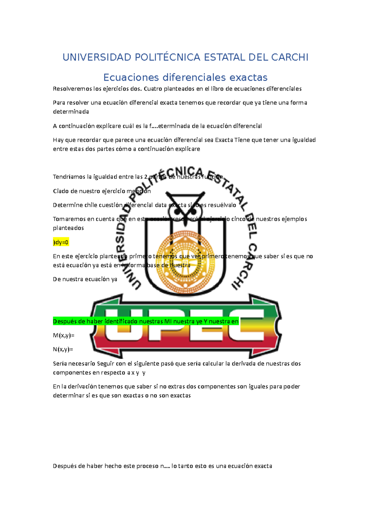 Universidad Politécnica Estatal DEL Carch 1 - UNIVERSIDAD POLITÉCNICA ...