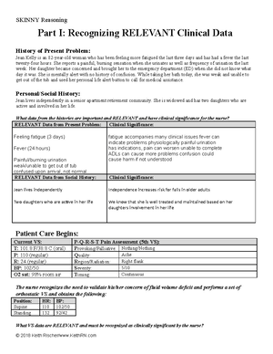 Skin Integrity Case Study - Kellogg Community College Nursing Education ...
