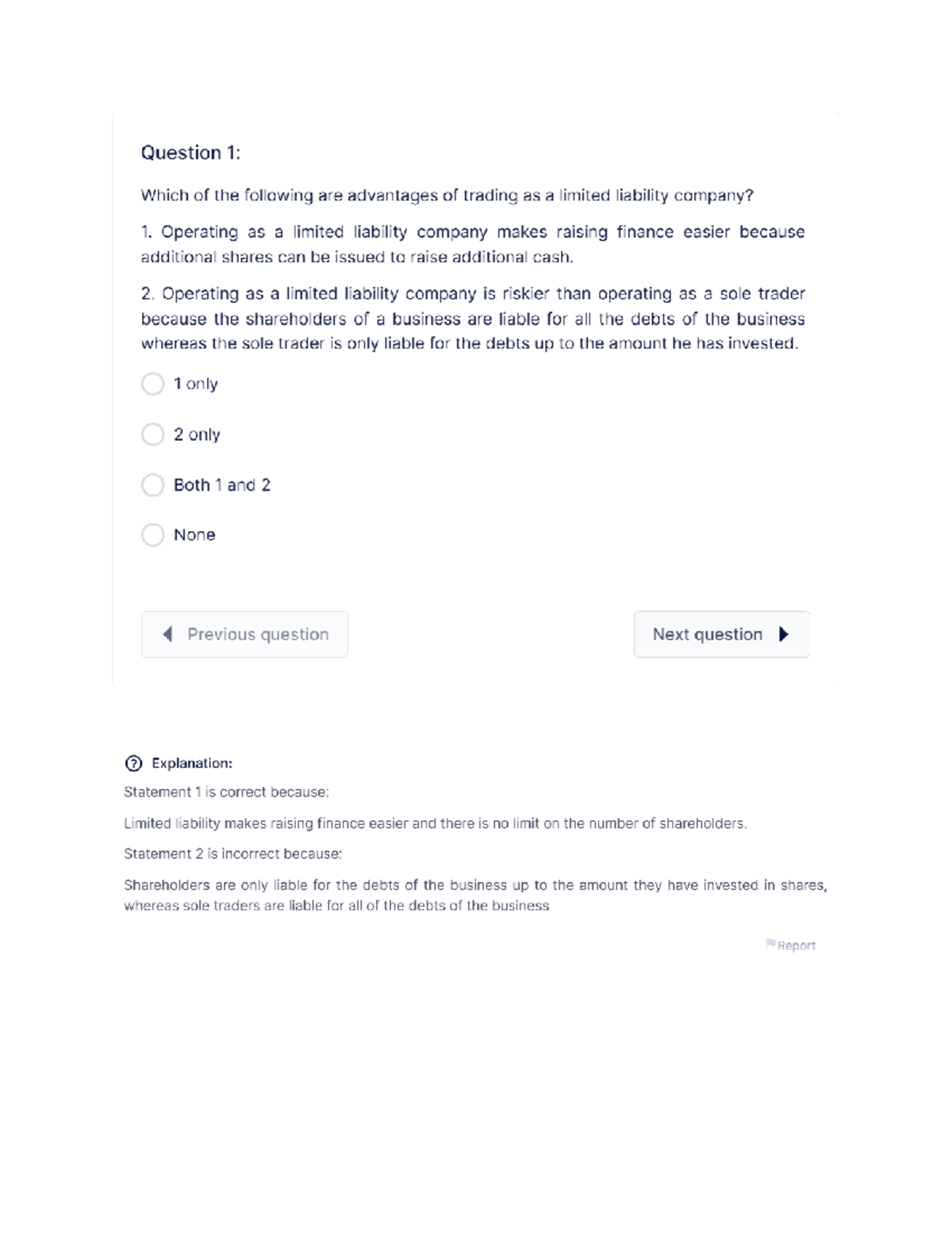 Chapter 1test1 - hmjh - Question 1: Which of the following are ...