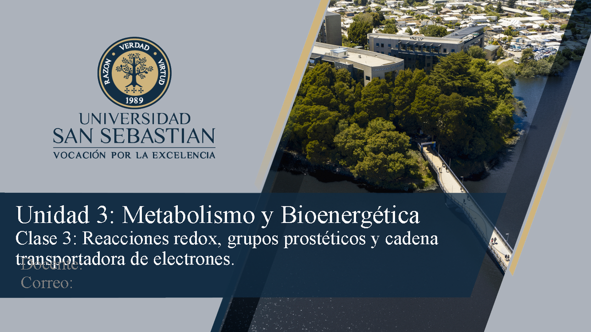 U3 C3 17-04 - Clase - Unidad 3: Metabolismo y Bioenergética Clase 3 ...
