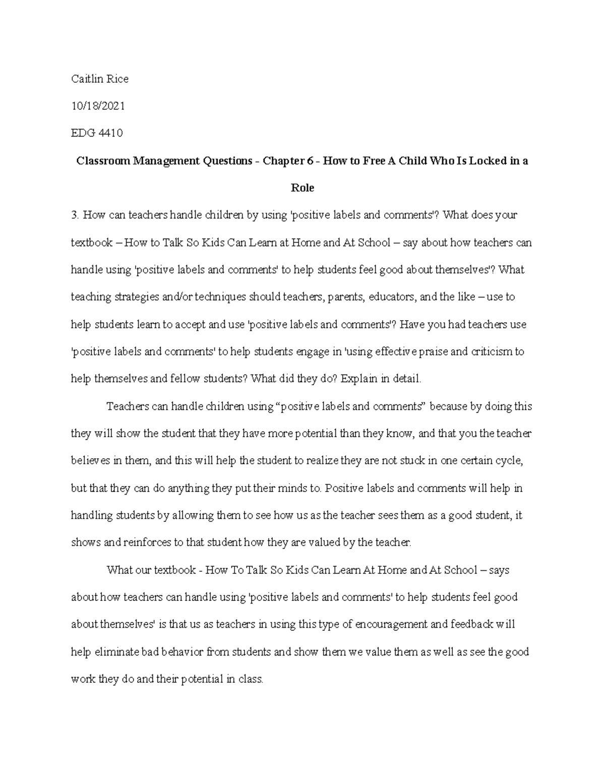 Classroom Management Questions - Chapter 6 - How can teachers handle ...