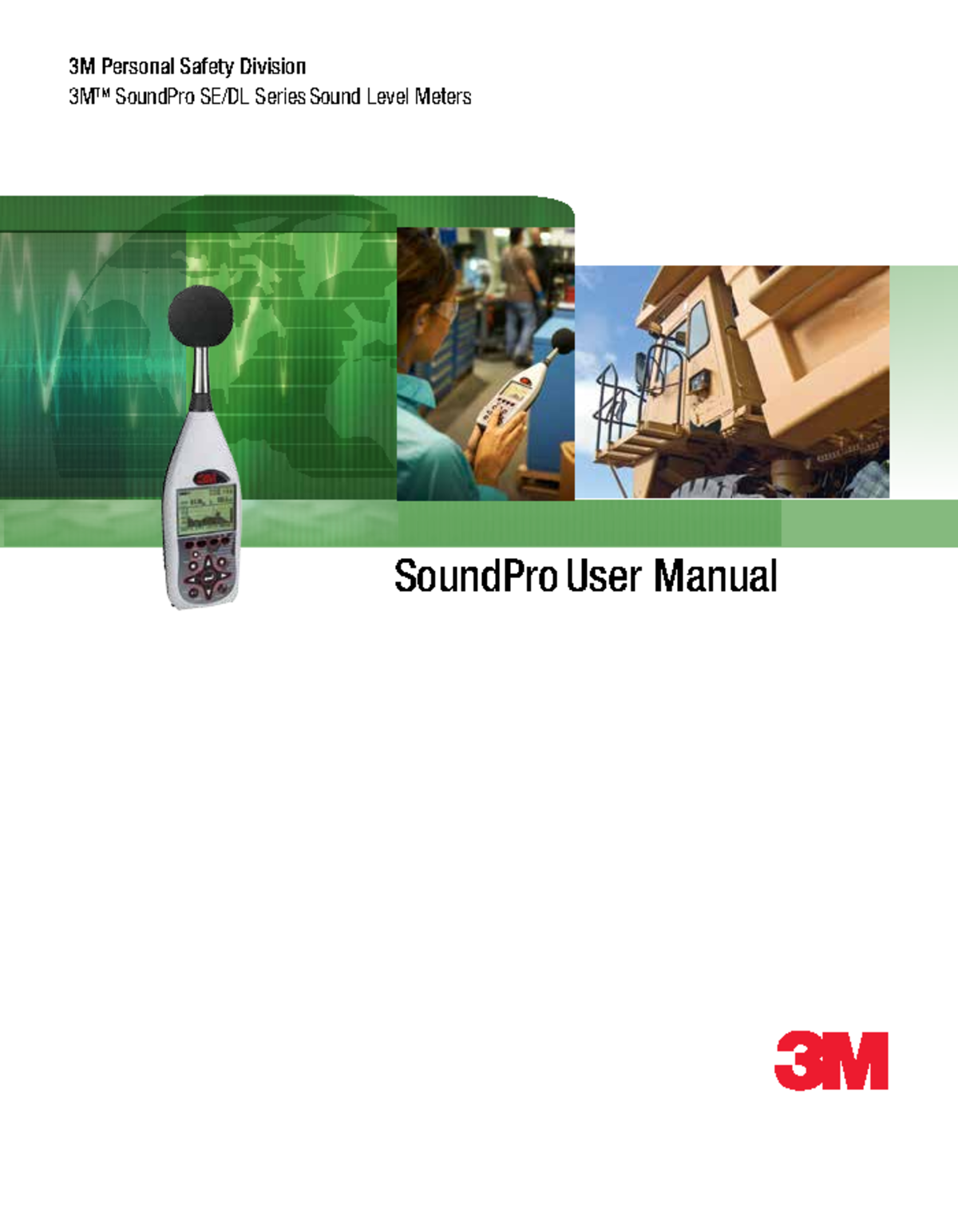 3M Quest Sound Pro DL Handheld Sound Level Meters User Manual ...