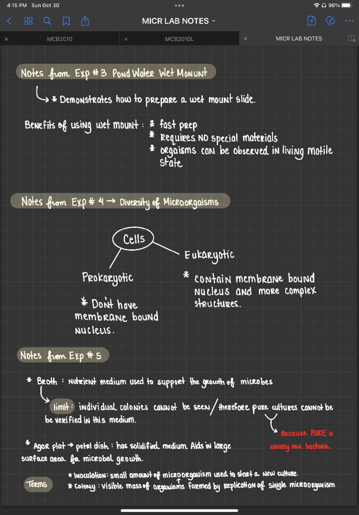 Pond Water Wet Mount Lab - MCB2010L - Studocu