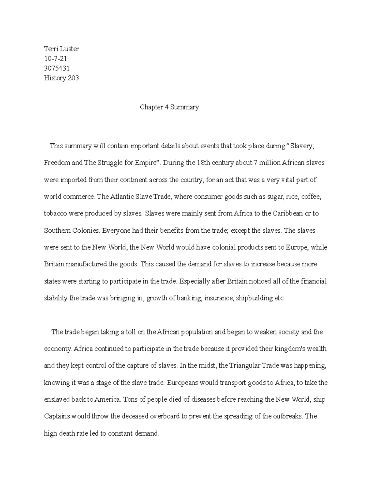 Terri Luster Chapter 4 - ENGL 501 - Cal Poly - Studocu