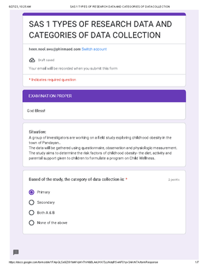 Research 2 SAS #2 - an assignment - Moscosa, Sean Ivan Brian B. SAS ...