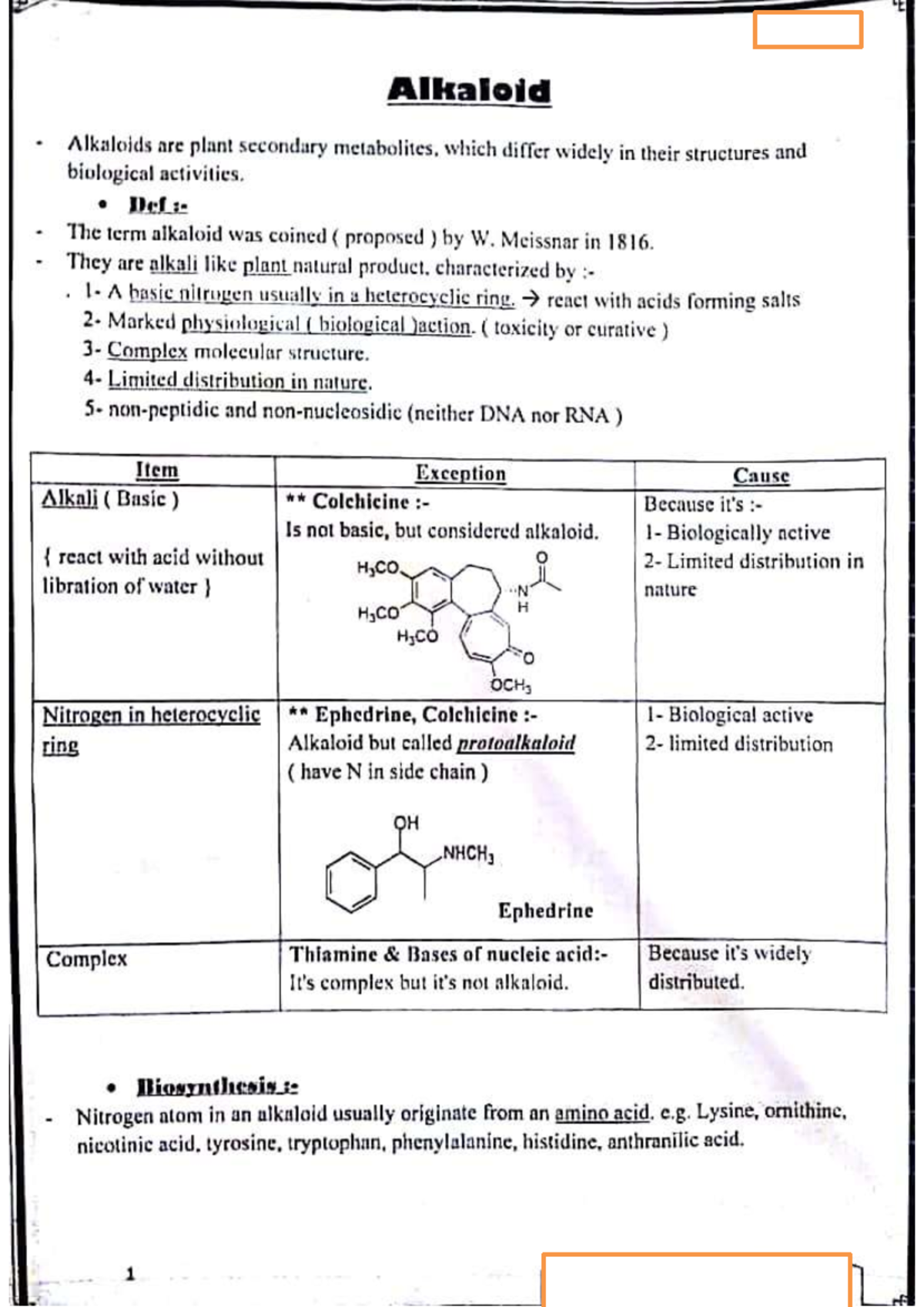 Alkaloid introduction - Phytochemistry - Studocu