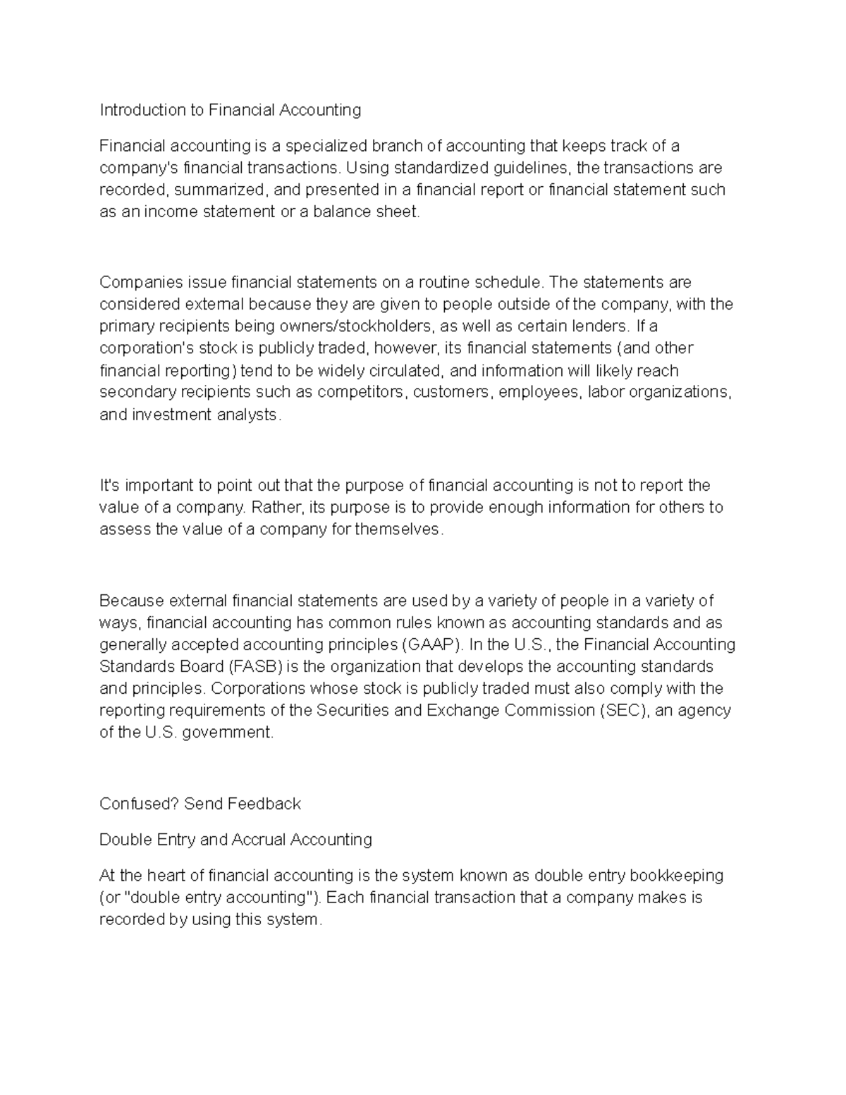 Introduction to Financial Accounting - Introduction to Financial ...