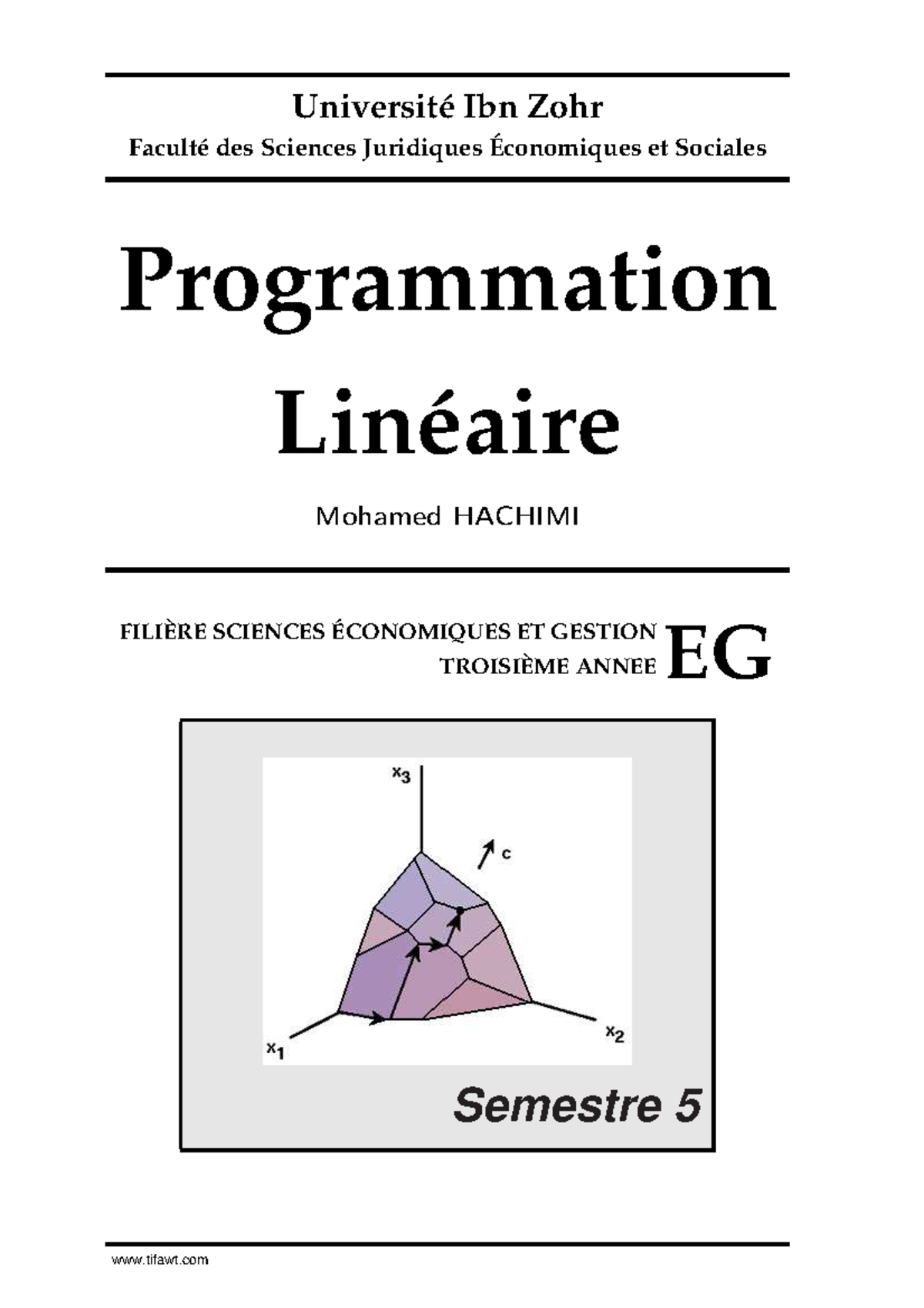 Programmation-lineaire-tifawt - Université Ibn Zohr Faculté des ...