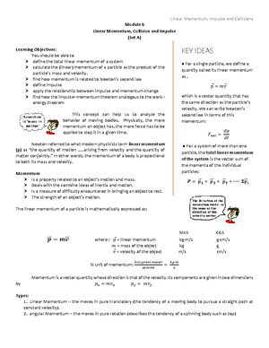 Physics - lecture notes - CALCULUS-BASED PHYSICS Reviewer by: aling ...