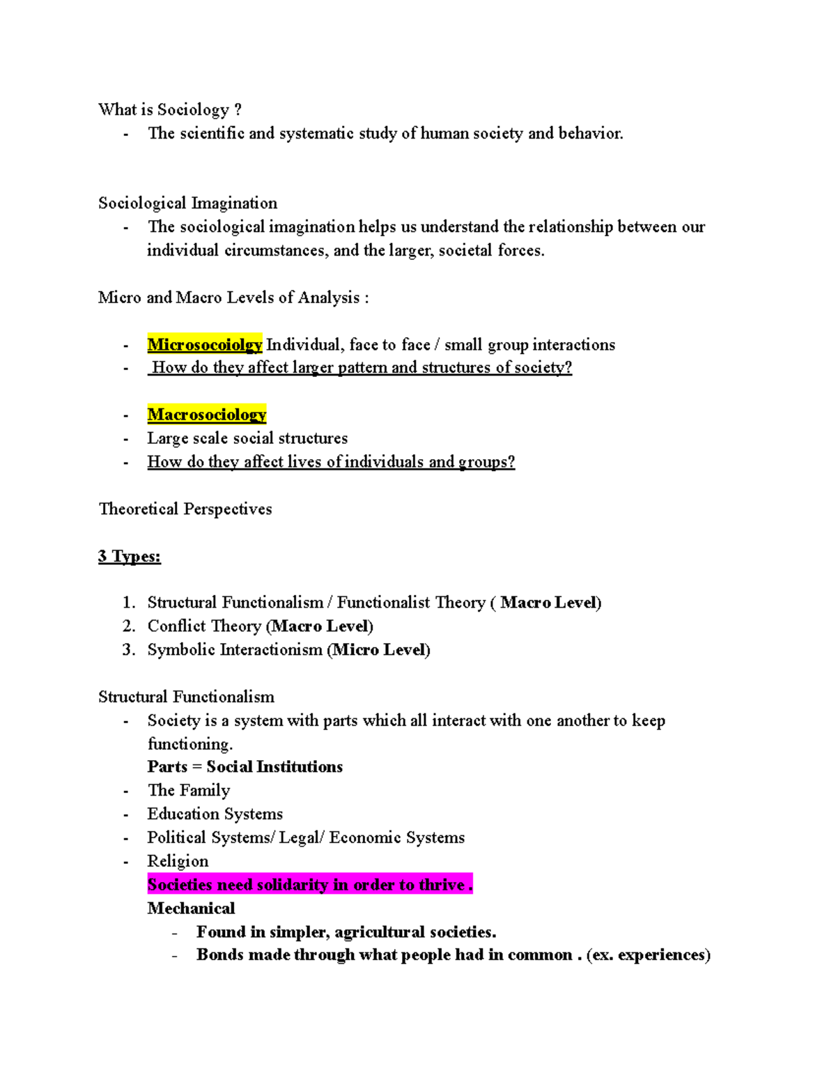 Week 1 : What is Sociology - What is Sociology? - The scientific and ...