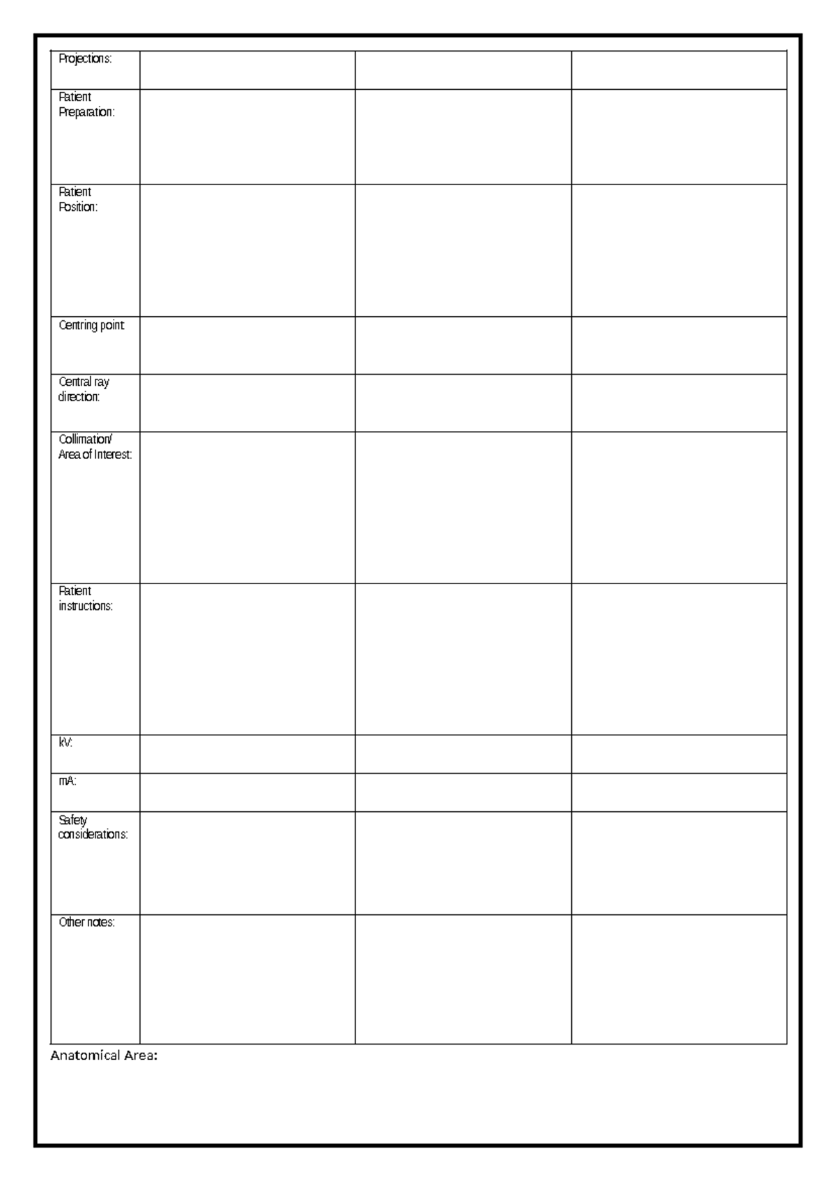 Lab worksheet-1 - bbbbbbbbbbbb - Projections: Patient Preparation ...