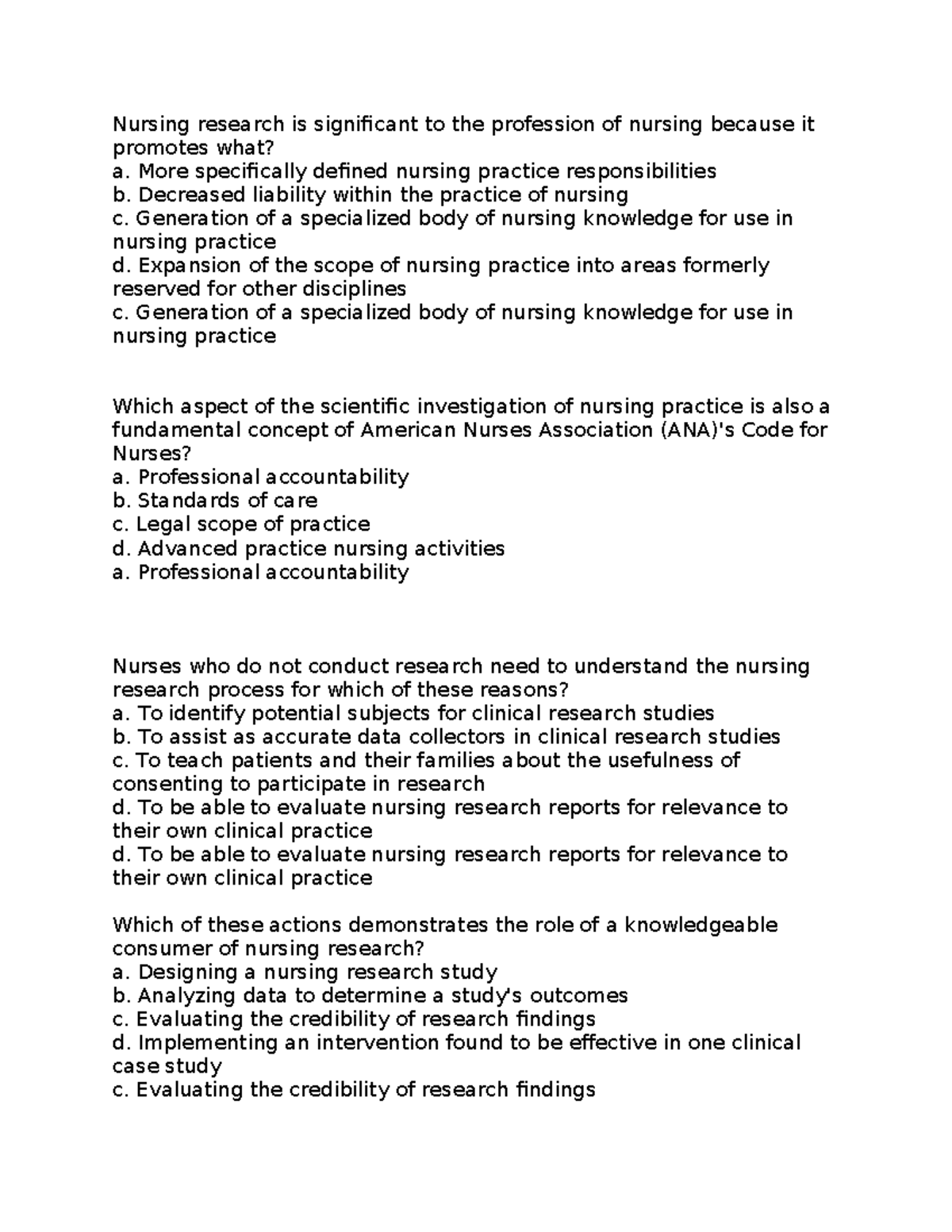 Nursing research ch1 - Nursing research is significant to the ...