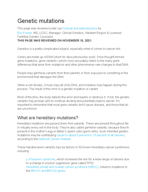 Mutation - Mutation 87 languages Article Talk Read Edit View history ...
