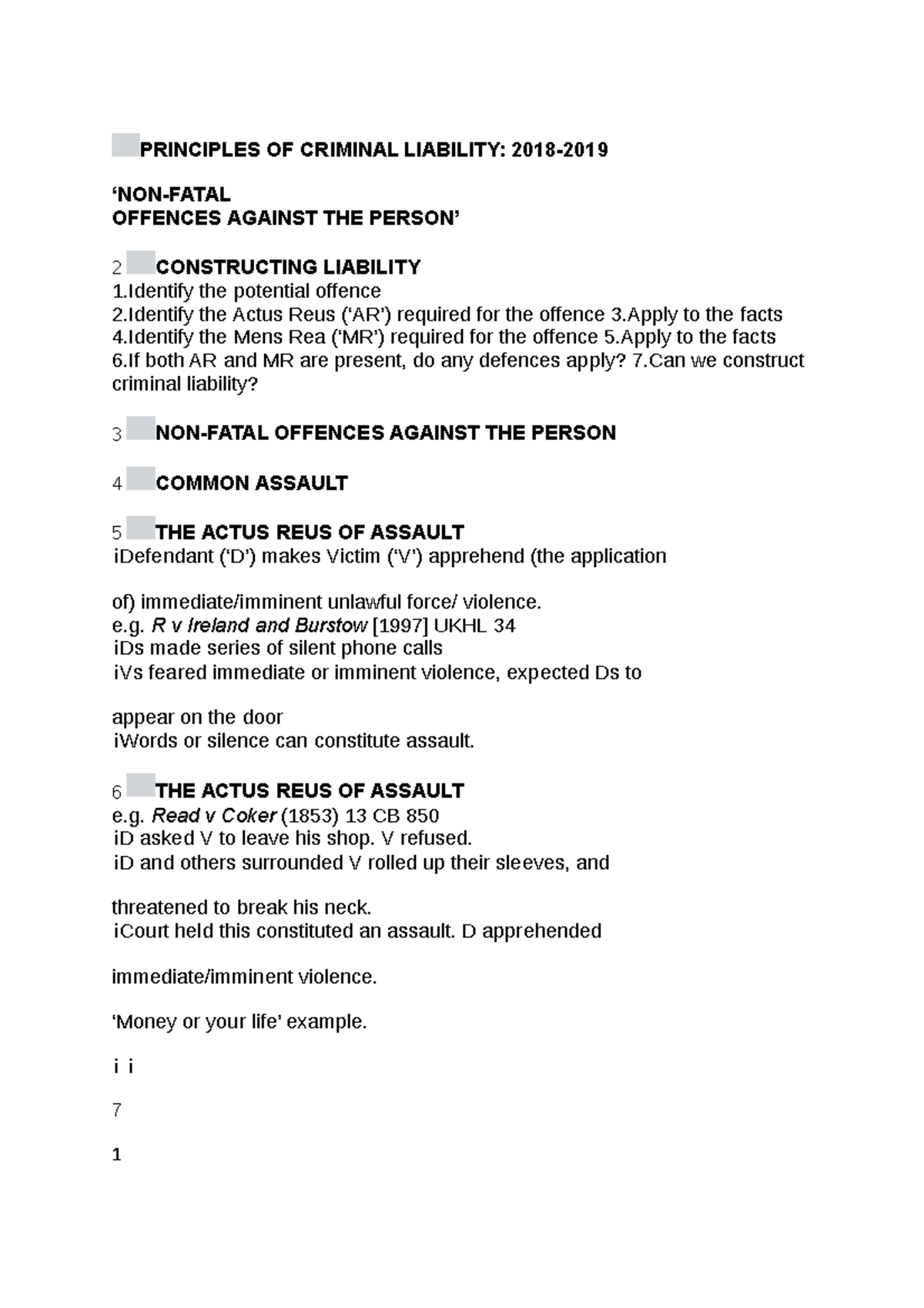 Principles OF Criminal Liability - PRINCIPLES OF CRIMINAL LIABILITY ...