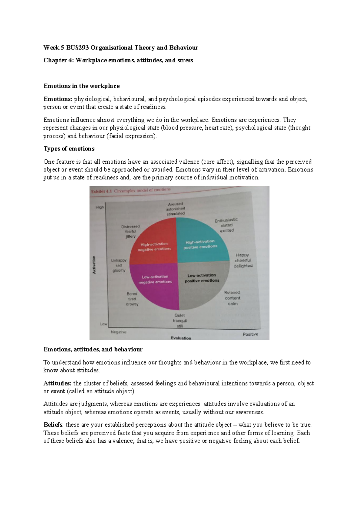 Week 5 BUS293 Organisational Theory and Behaviour - Week 5 BUS293 Organisational Theory and ...
