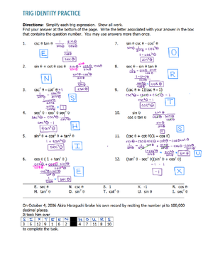 Homework Pre Calc - Practice - MATH 112 - Studocu